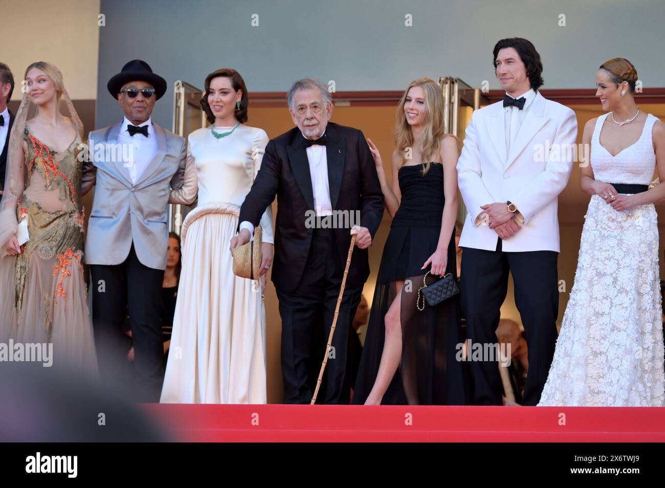 CANNES, FRANCE. May 16, 2024: Grace VanderWaal, Giancarlo Esposito ...