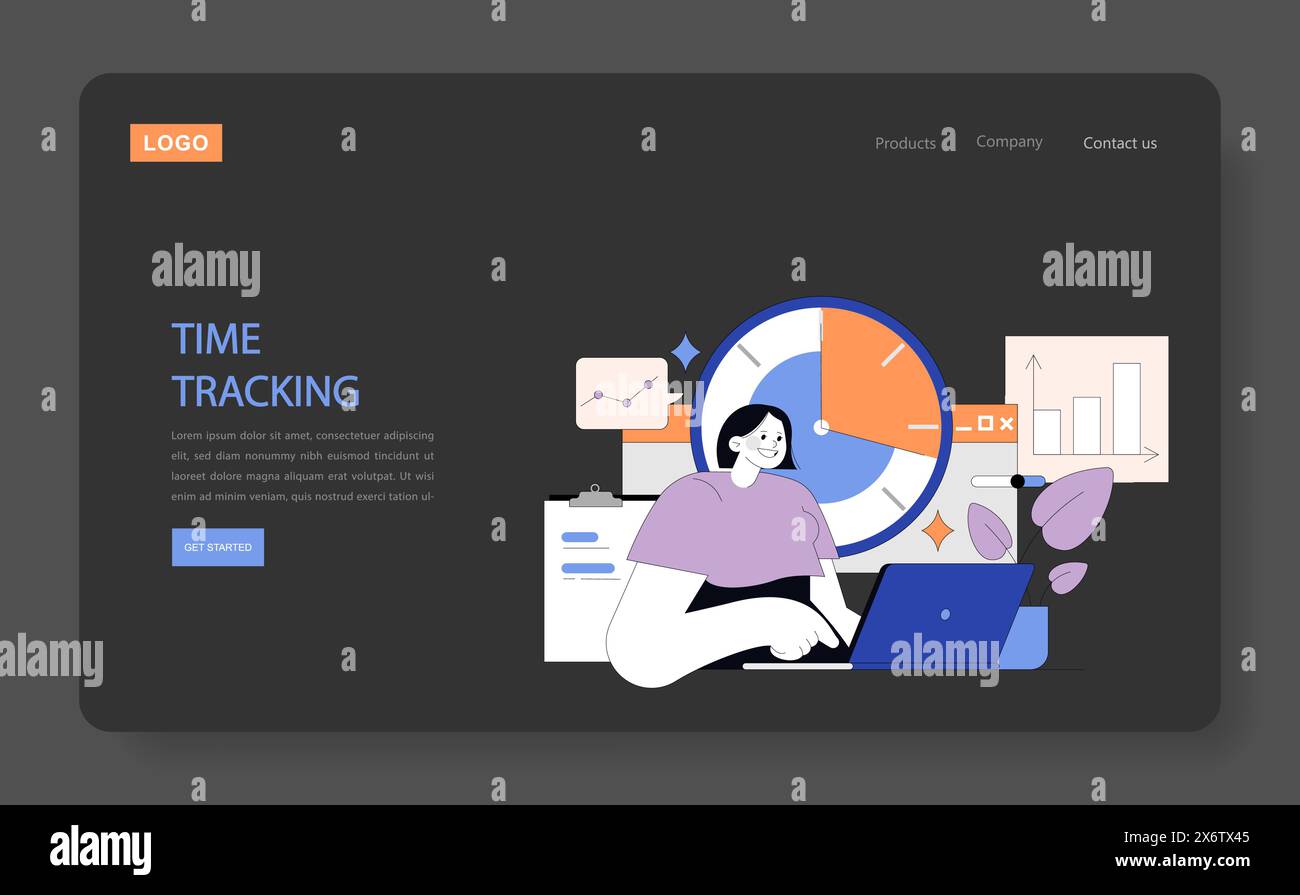 Time Tracking concept. A harmonious blend of schedule management and ... Time Tracking concept. A harmonious blend of schedule management and ...