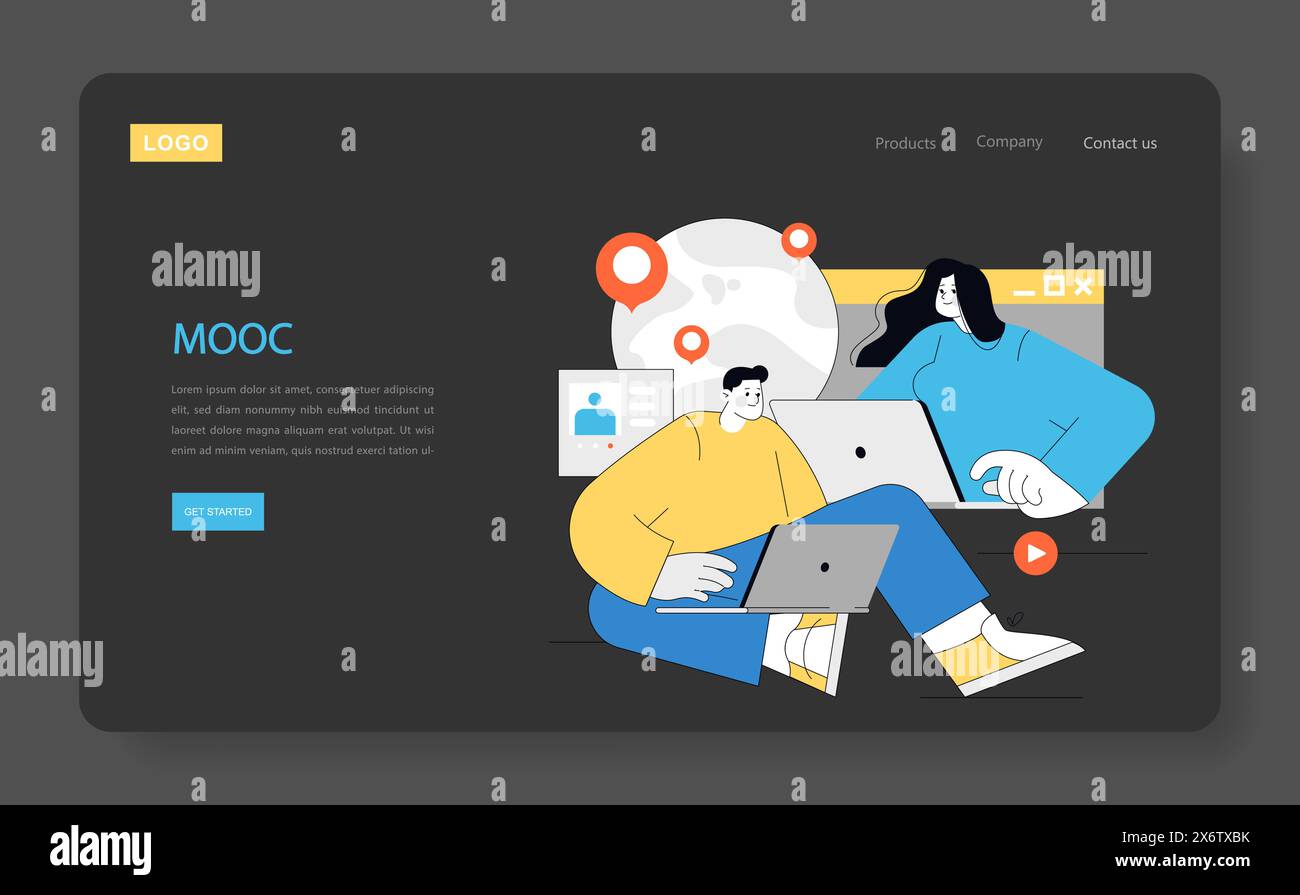 Mooc Concept Expansive Online Courses Connecting Learners Worldwide