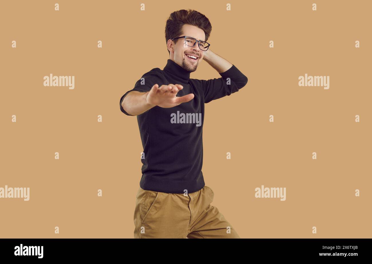 Young man dancing fooling around hi-res stock photography and images ...