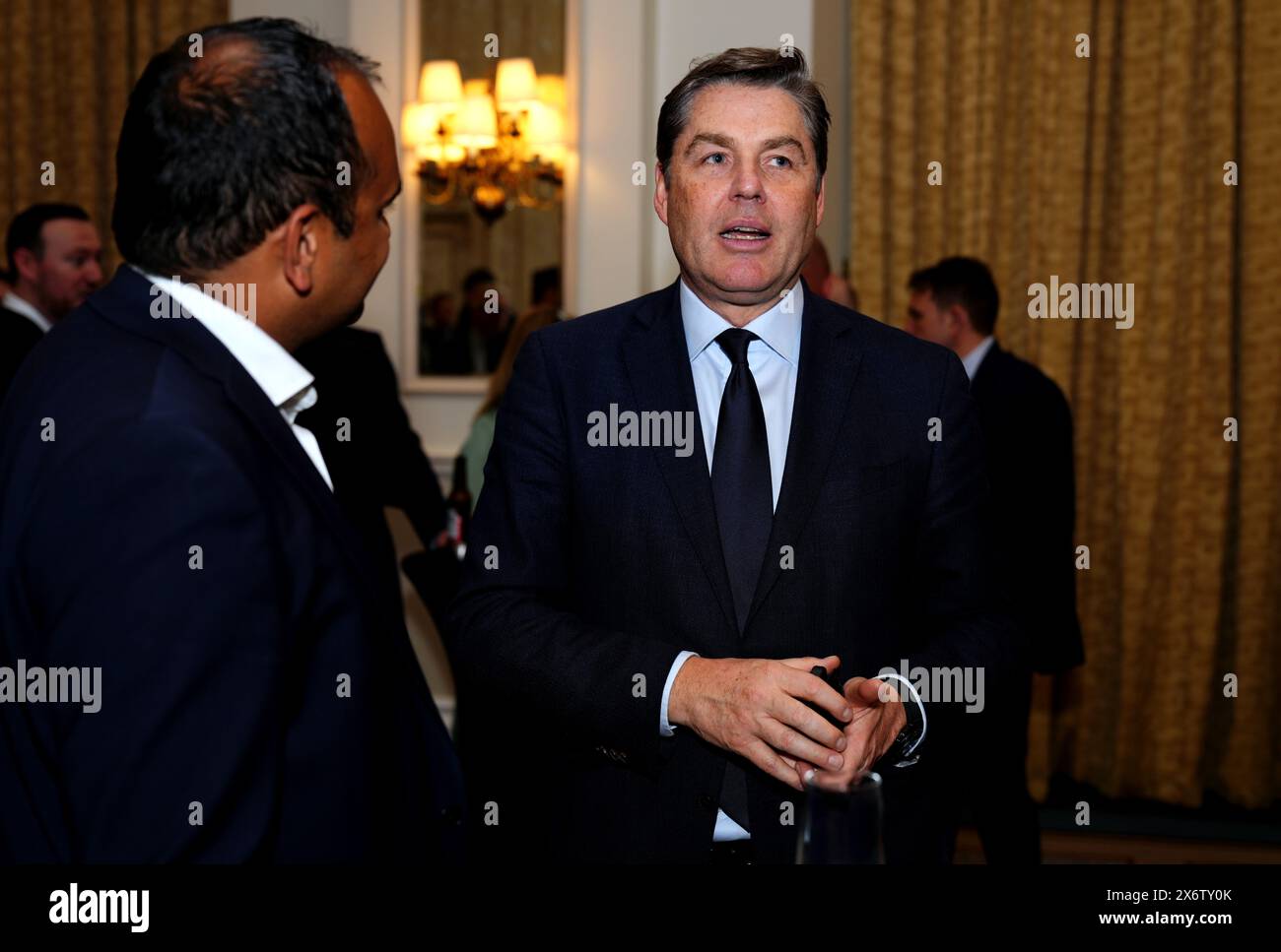 Managing director of the Premier League, Richard Masters, (right ...