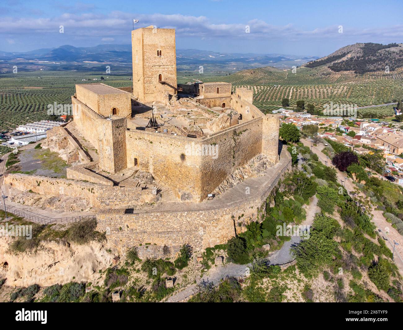 Alcaudete Castle, built between the 13th and 14th centuries, fortress ...