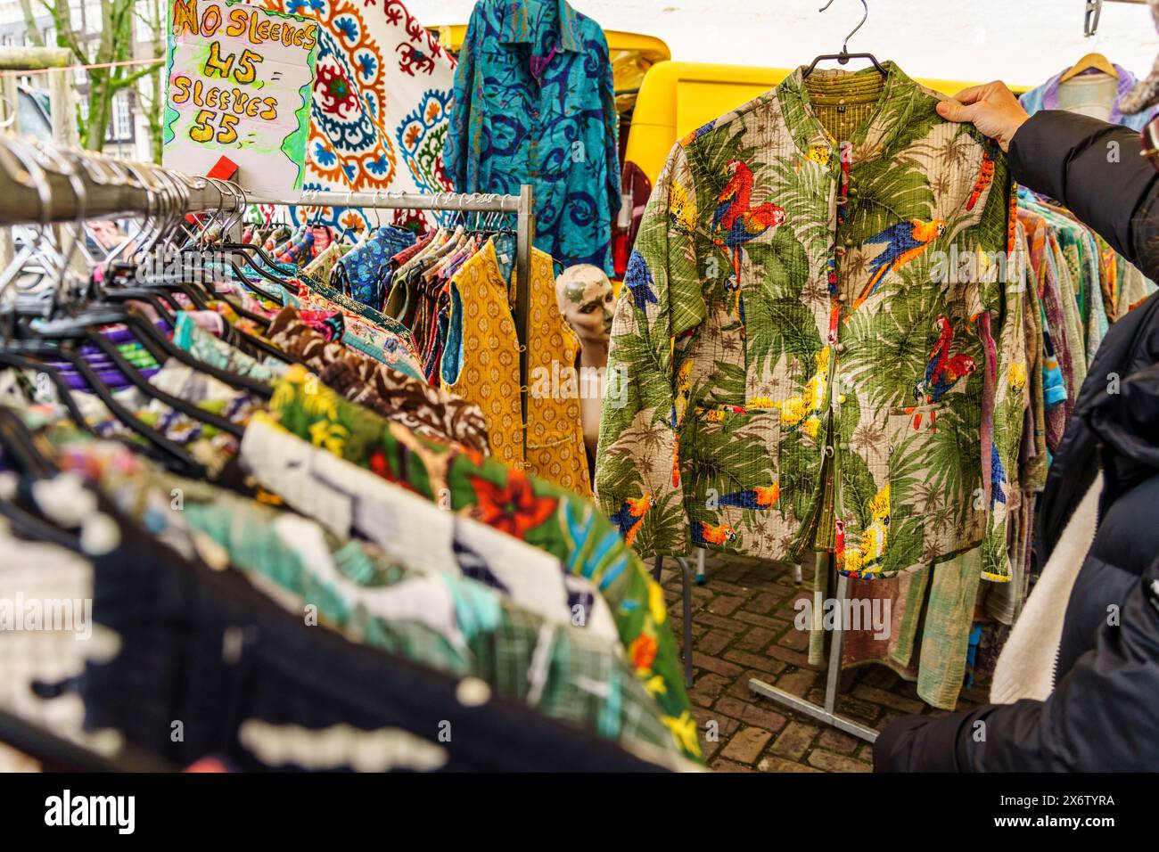 Noordermarkt street market, Amsterdam, Netherlands Stock Photo - Alamy