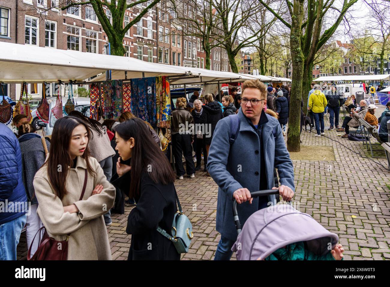 Noordermarkt street market, Amsterdam, Netherlands Stock Photo - Alamy