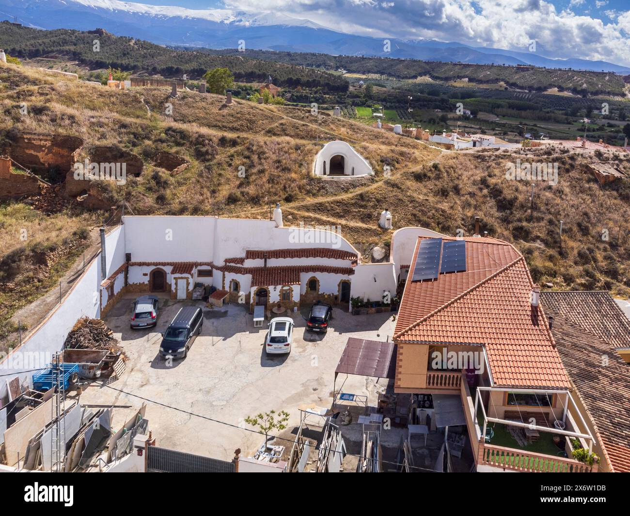 troglodyte houses, Alcudia de Guadix, Zalabí Valley, Granada Geopark ...