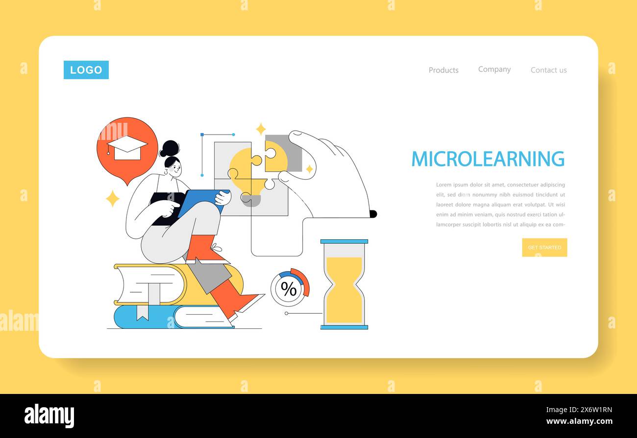 Microlearning concept. Bite-sized education modules for efficient skill ... Microlearning concept. Bite-sized education modules for efficient skill ...