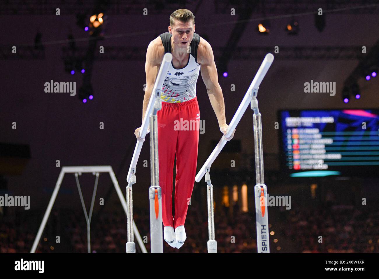 Lukas Dauser (Germany). Artistic Gymnastics, Men's Parallel bars finals ...