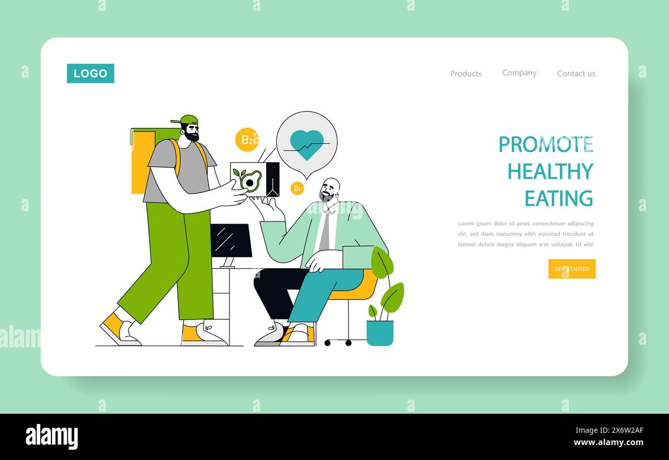 Employee Well-being concept. A vector illustration showing a health ...