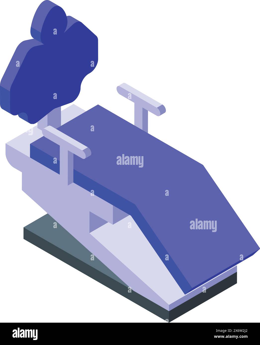 Illustration of a modern isometric exercise bench with adjustable ...