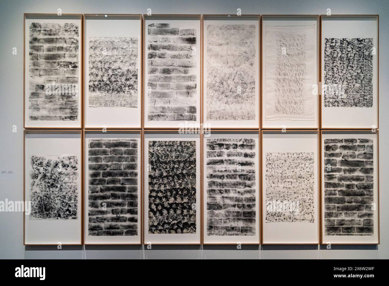 The Lovers, Great Wall Walk, Wall Rubbings, 1988, ink and charcoal on ...