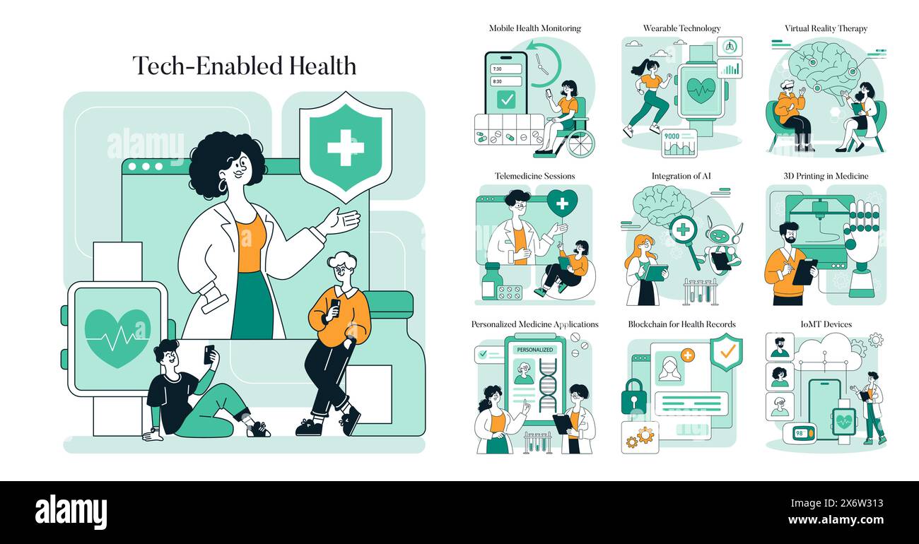 Tech-Enabled Health set. Innovations transforming healthcare through ... Tech-Enabled Health set. Innovations transforming healthcare through ...