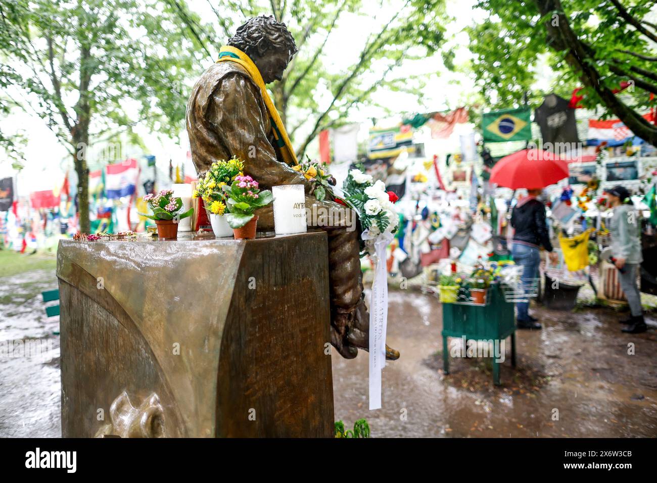 Imola, Italy. 16th May, 2024. Ayrton Senna memorial statue, F1 Grand ...