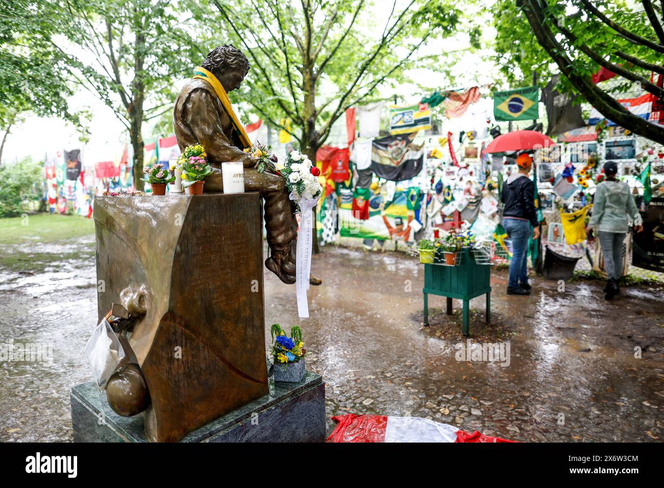 Imola, Italy. 16th May, 2024. Ayrton Senna memorial statue, F1 Grand ...