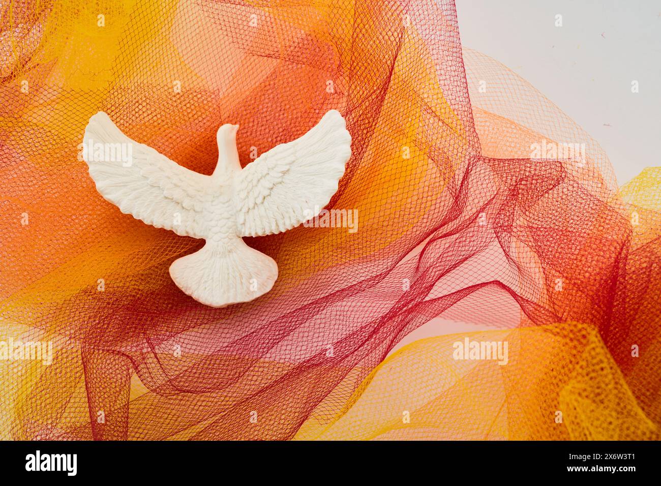 Pentecost Sunday. Pentecost background with flying dove Stock Photo - Alamy