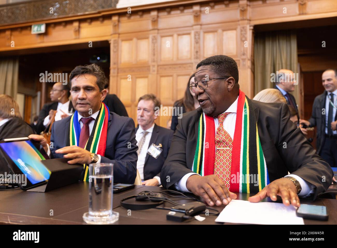 The Hague, Netherlands. 16th May, 2024. South Africa's Ambassador to ...