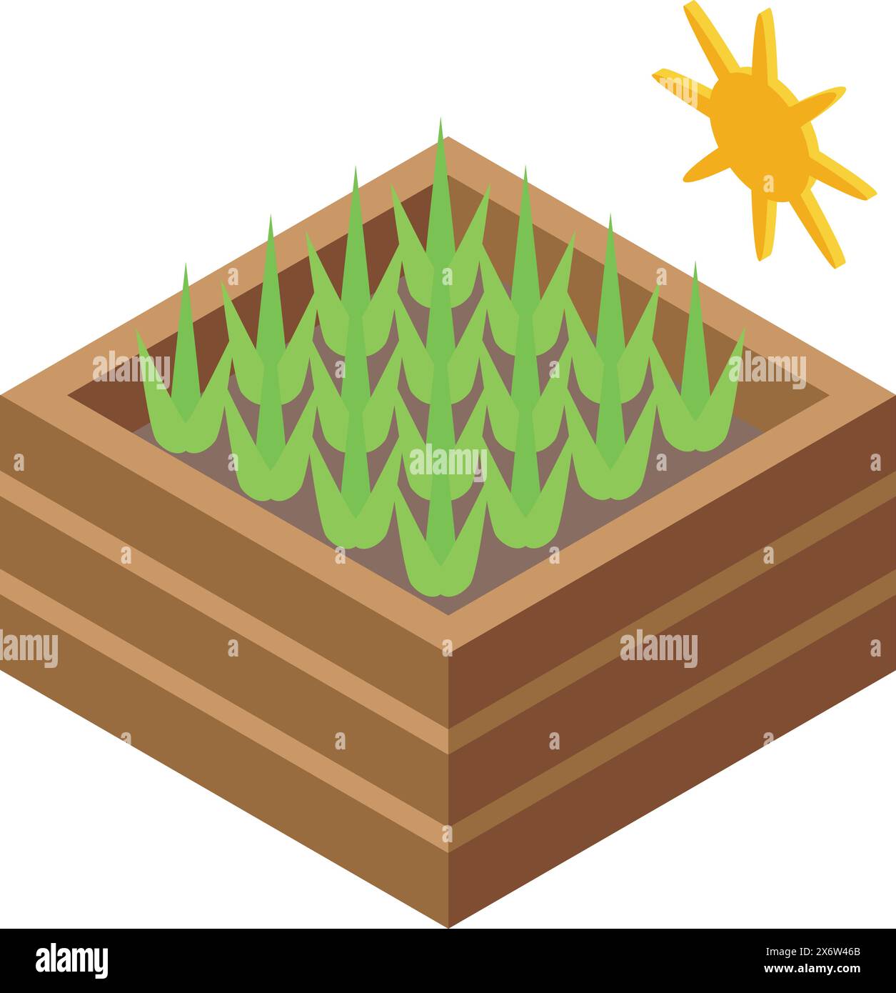 Sunny garden patch Stock Vector Images - Alamy