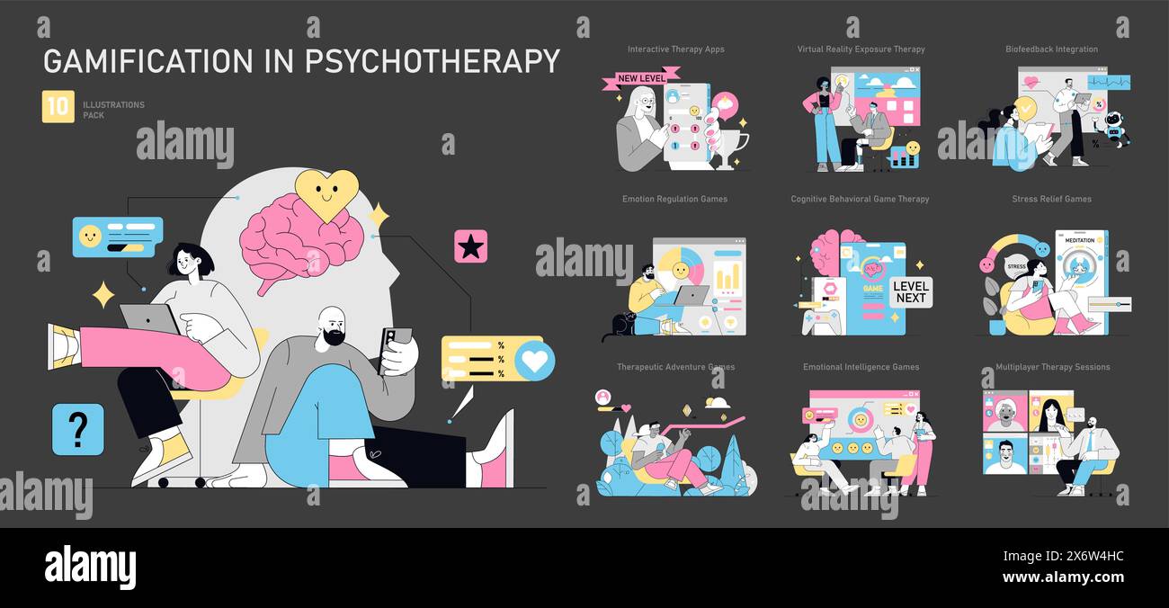Gamification in Psychotherapy set. Integrating play elements into ... Gamification in Psychotherapy set. Integrating play elements into ...
