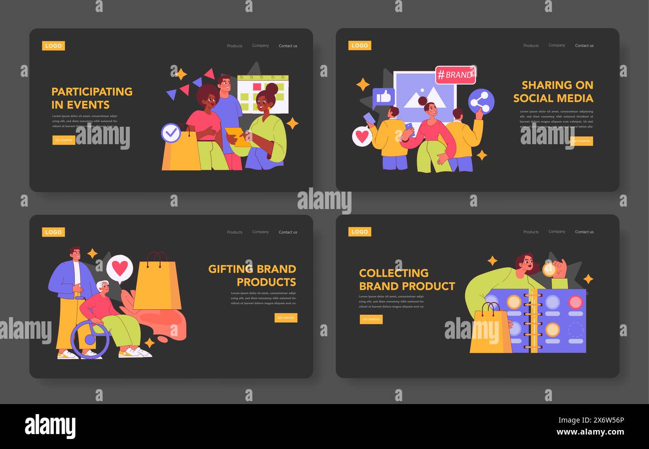 Brand Ritual set. Customer engagement through events, social sharing ...