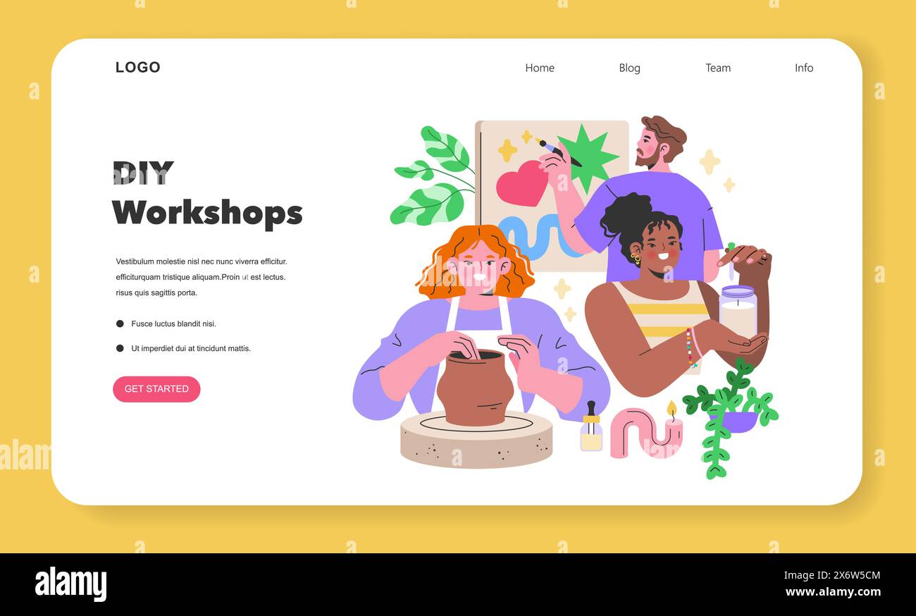 Maker Culture concept A sewing enthusiast and a designer in a makerspace, collaborating in a ...