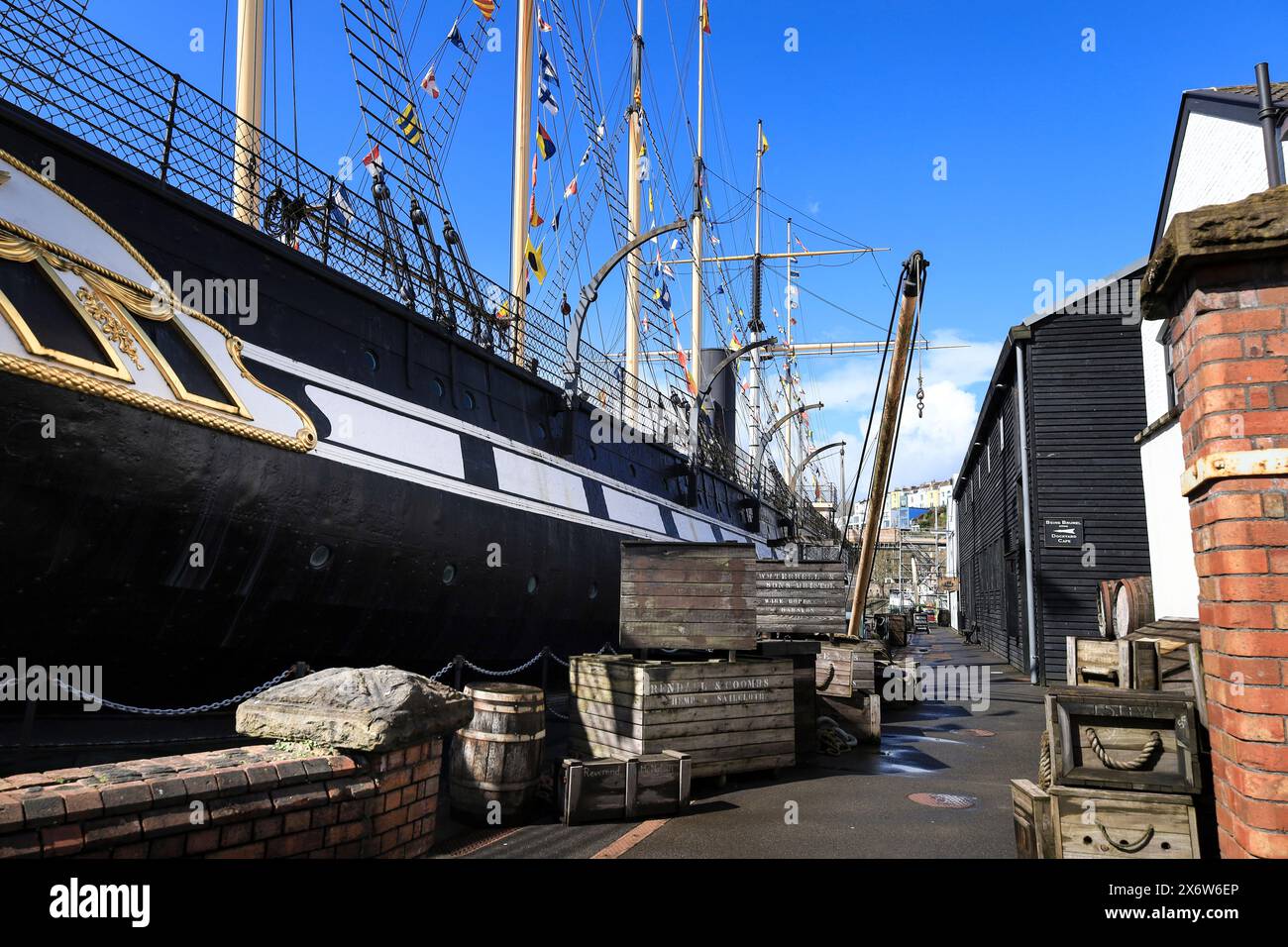 Bristol, England- March 29, 2024: The colossal SS Great Britain ...