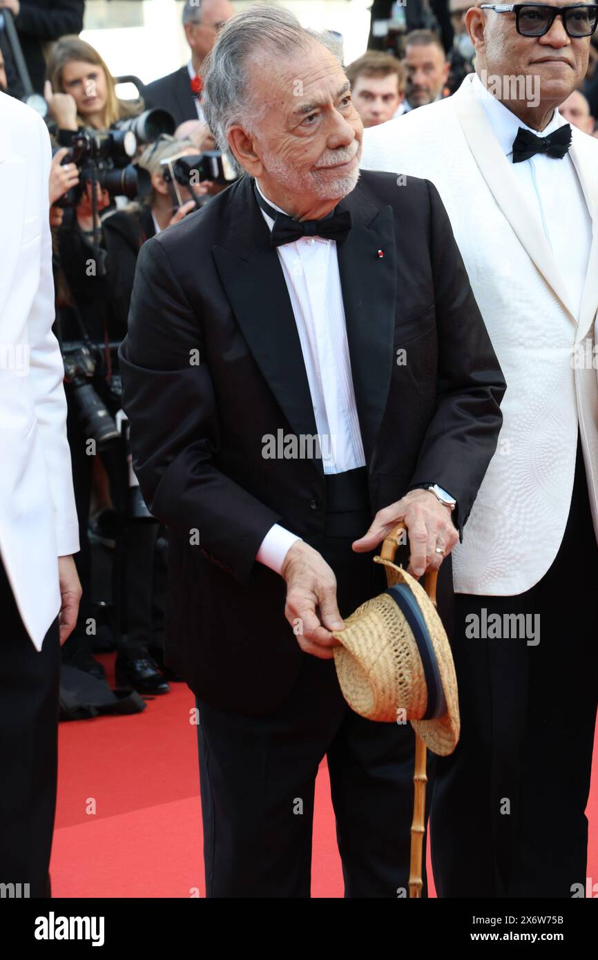 CANNES, FRANCE - MAY 16: Francis Ford Coppola attends the 'Megalopolis' premiere at the 77th ...