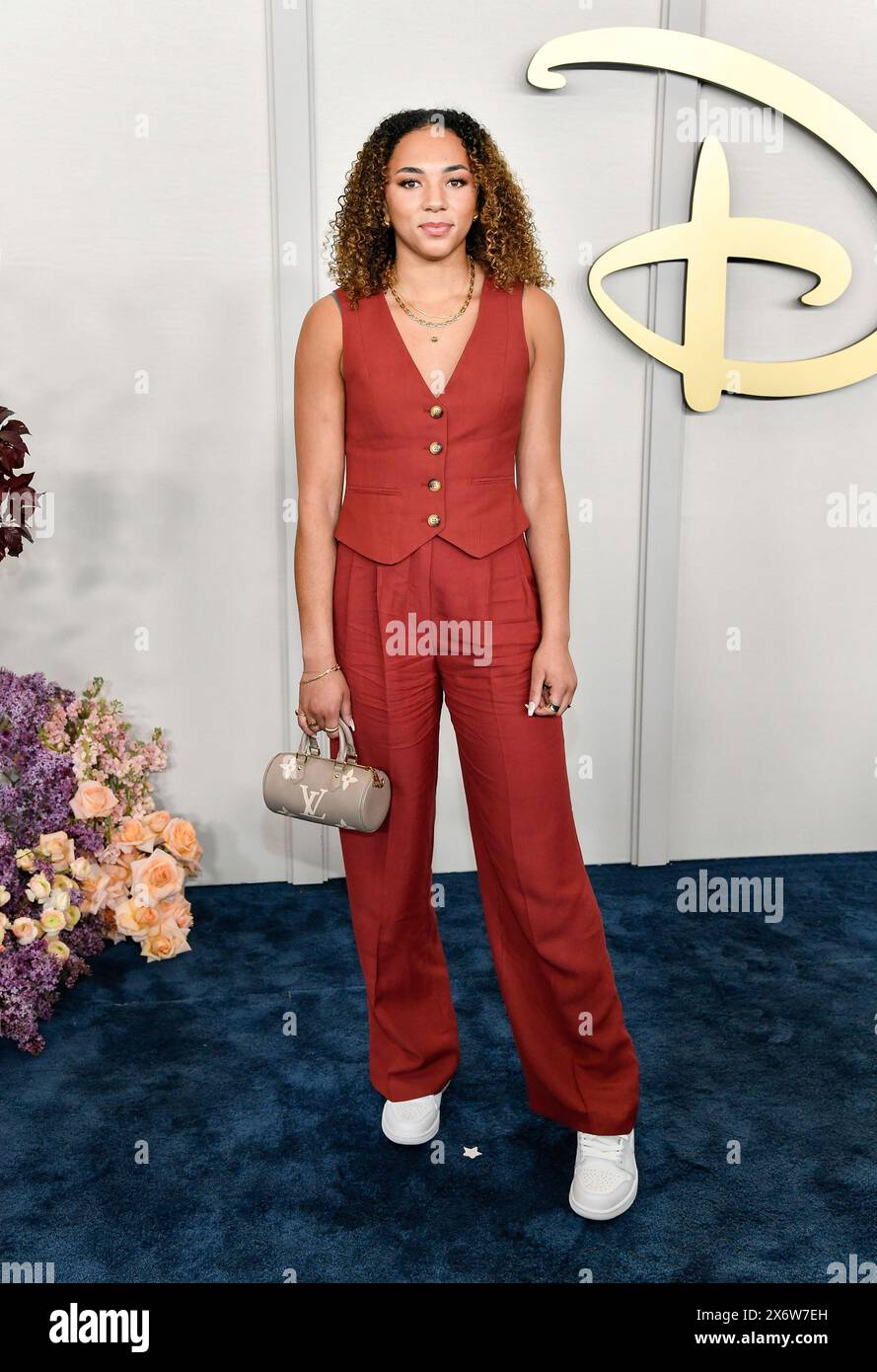 Kiki Rice attends the Disney 2024 Upfront at the North Javits Center on ...