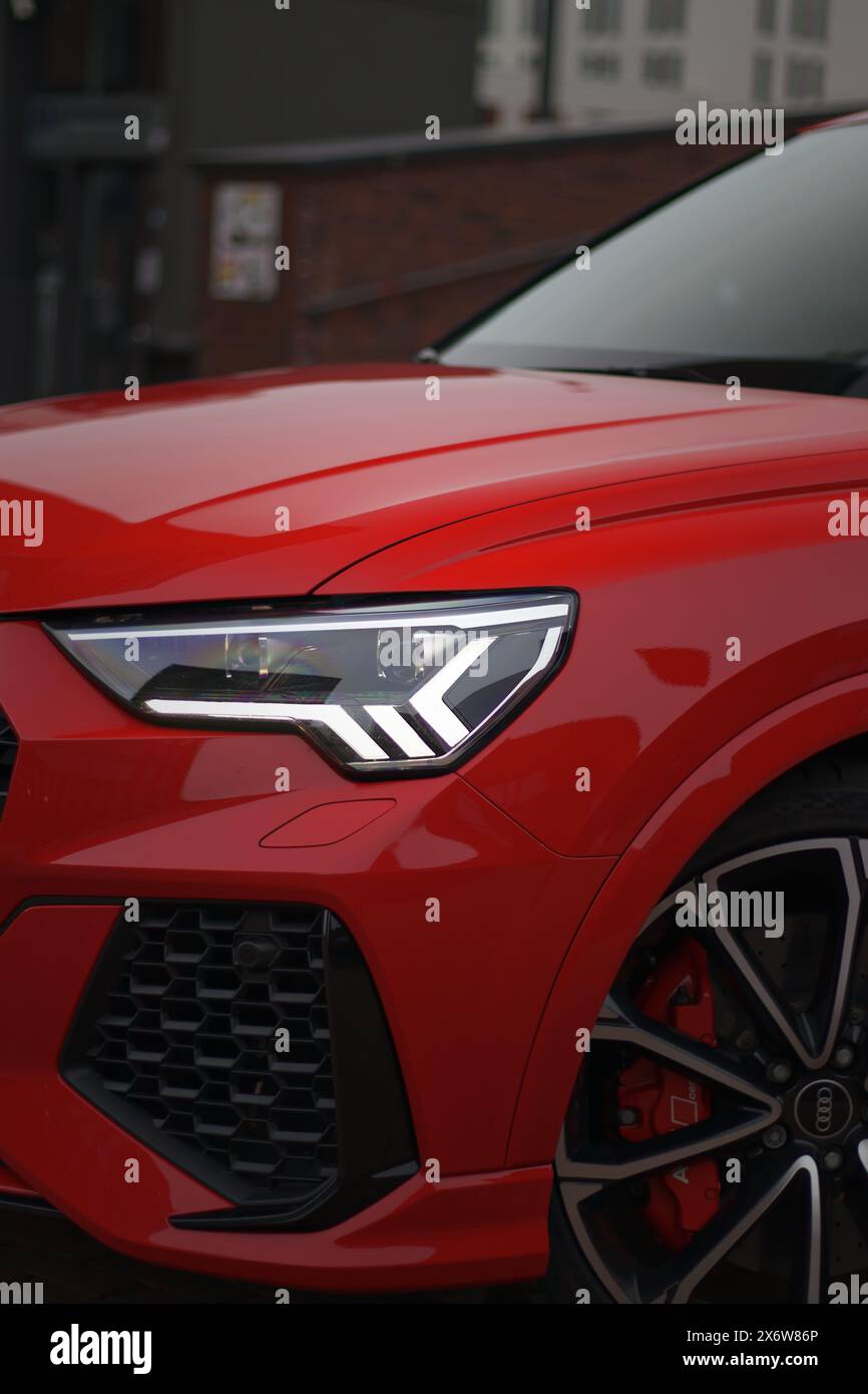 Fiery red car hi-res stock photography and images - Alamy