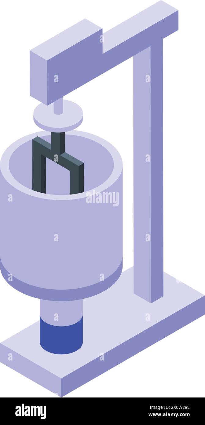 Isometric laboratory centrifuge vector graphic illustration for ...