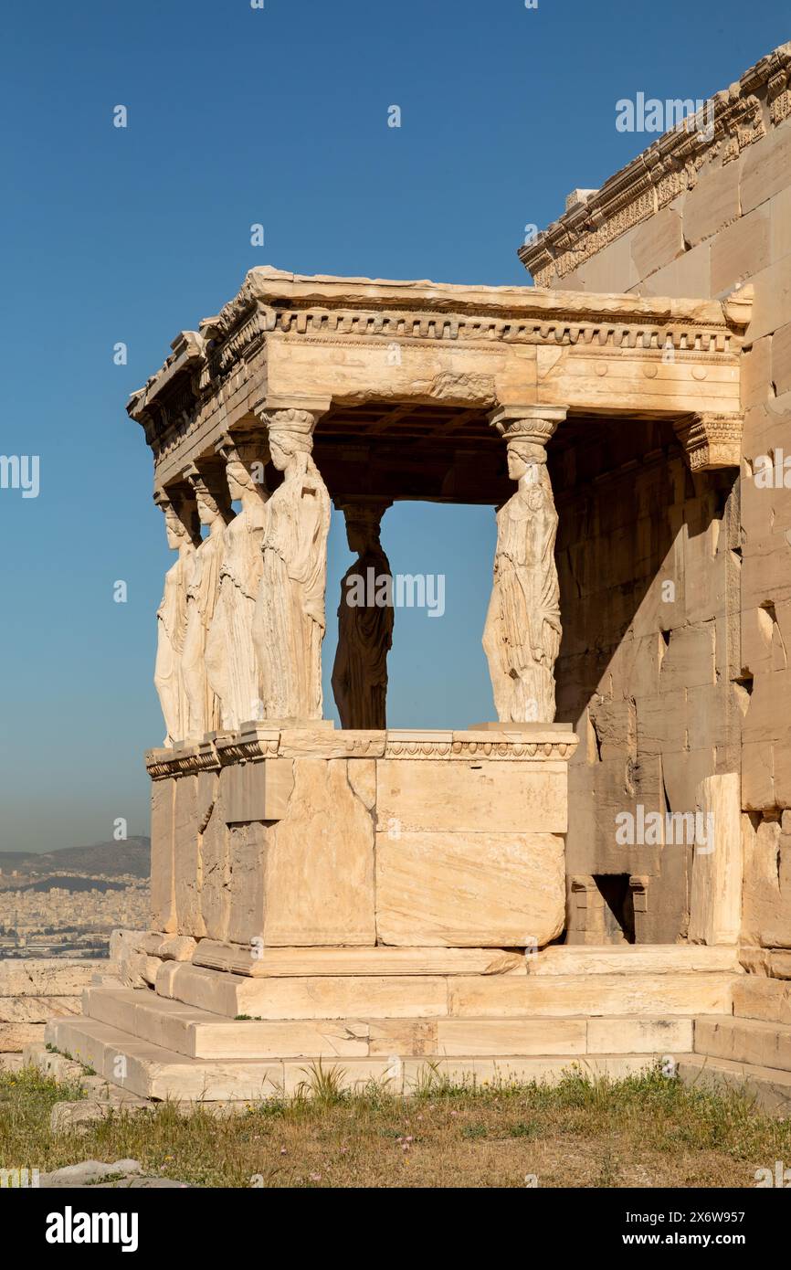 "Porch of the Maidens" (Caryatids), Erechtheion temple on the north ...
