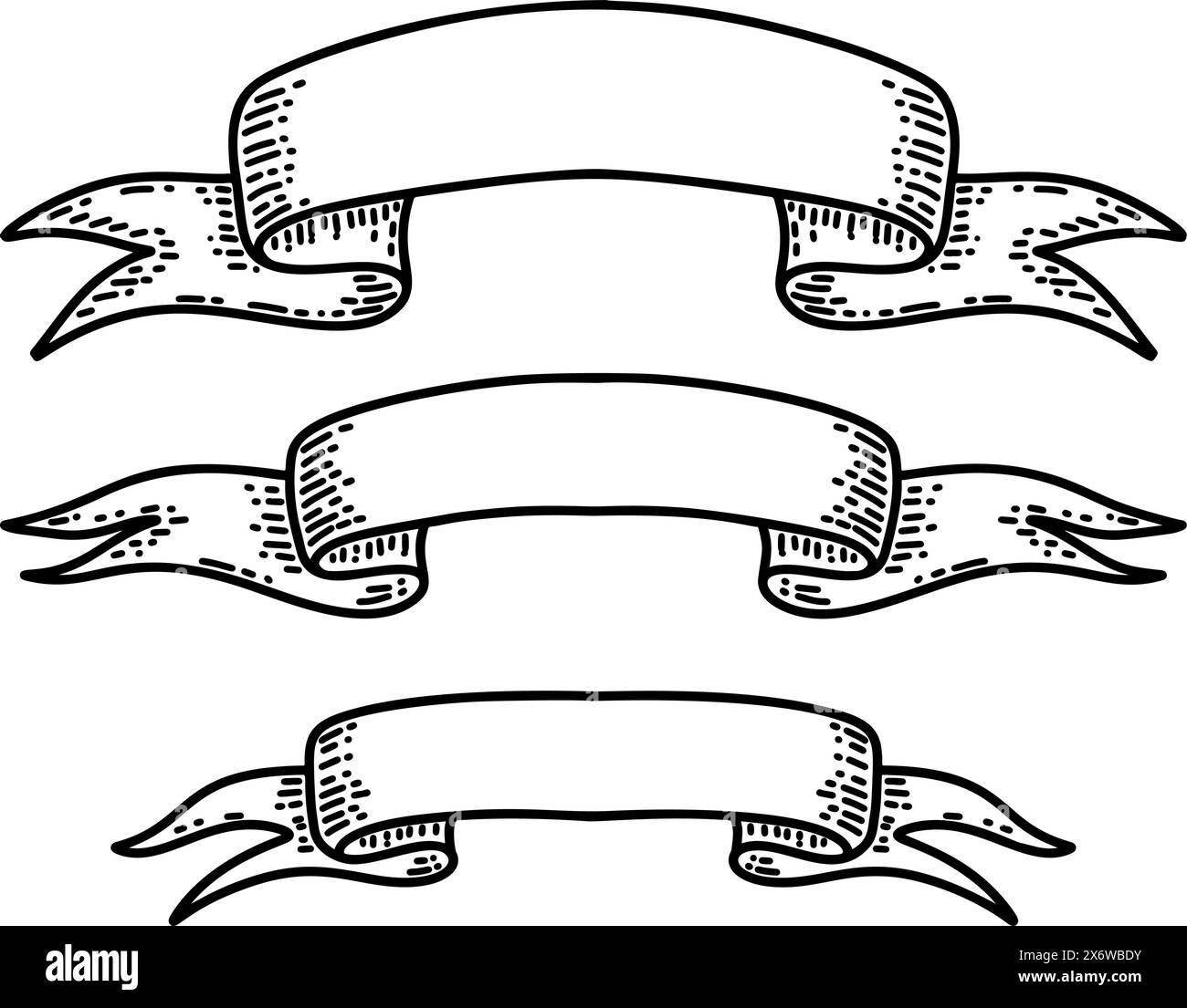 Hand drawn banners hi-res stock photography and images - Alamy