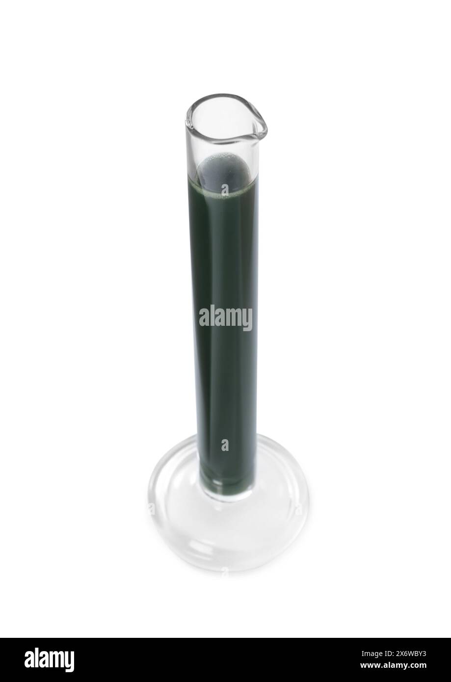 Test tube with crude oil isolated on white Stock Photo - Alamy