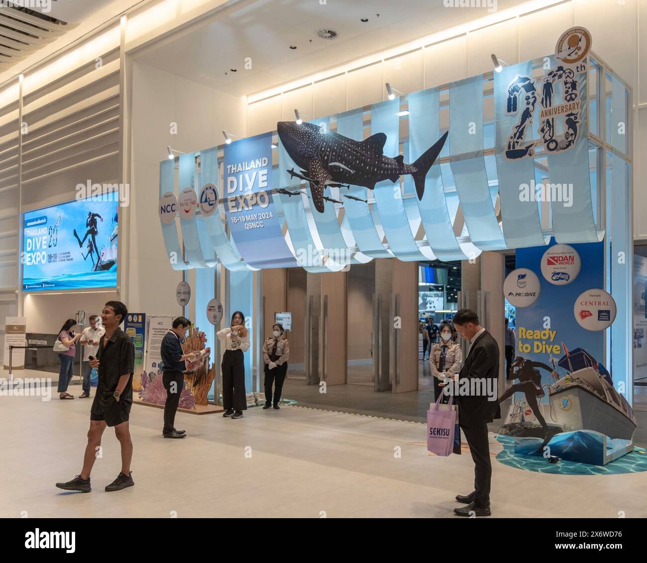 Entrance to the Thailand Dive Expo, at the hall of the Queen Sirikit ...