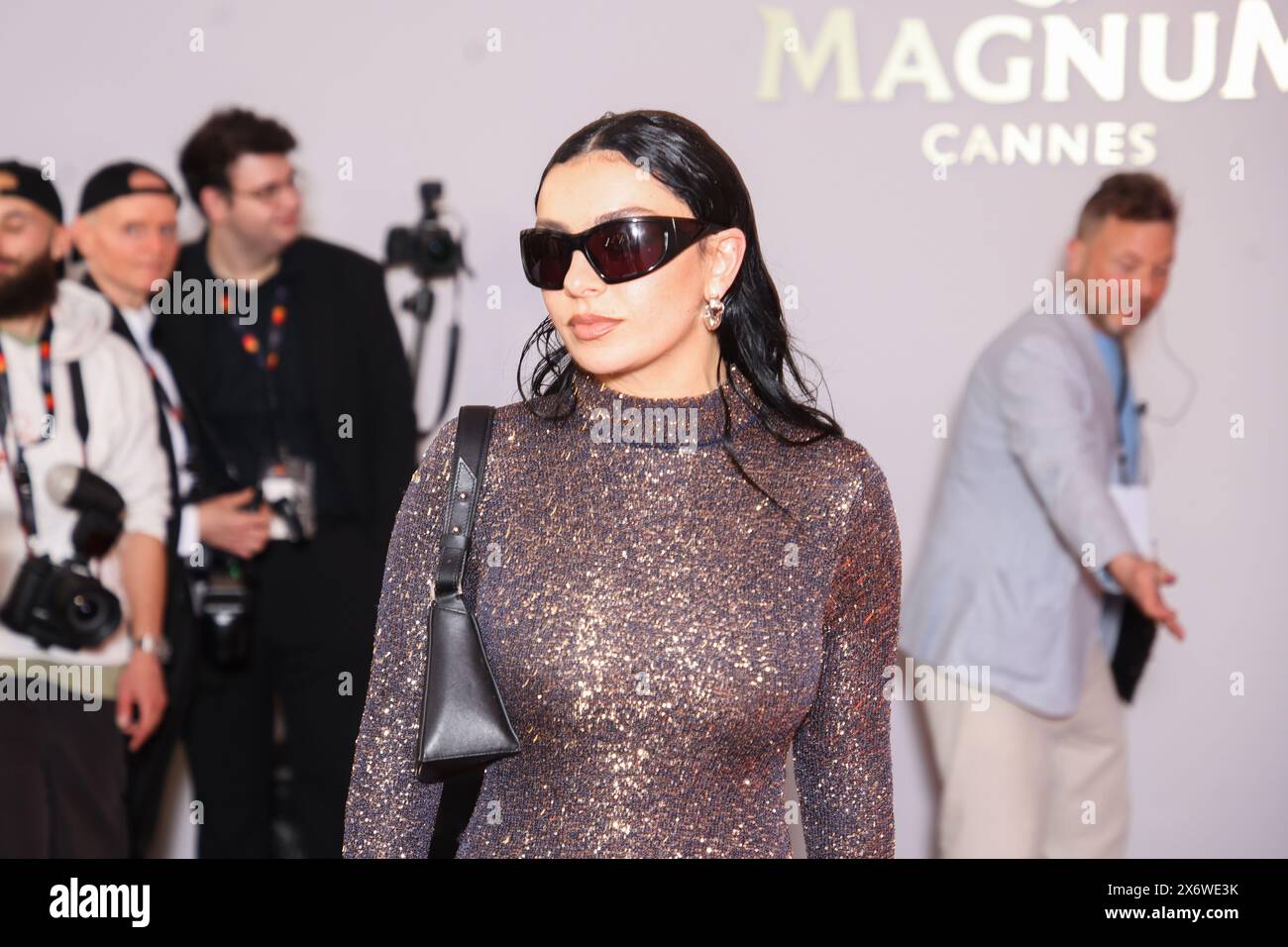 EDITORIAL USE ONLY Charli XCX arrives at the Magnum Wherever Pleasure ...