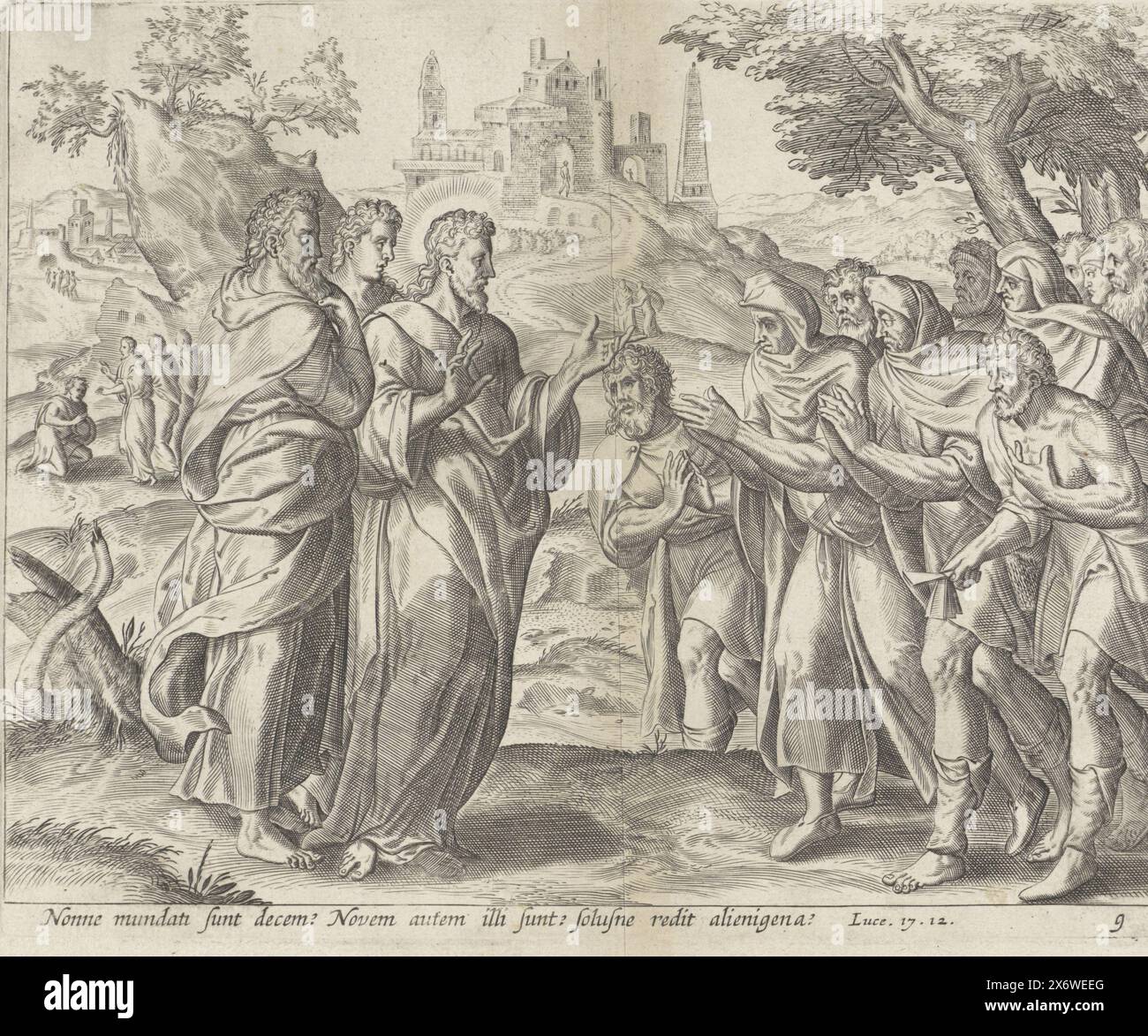 Christ heals the ten lepers, Miracles of Christ (series title ...