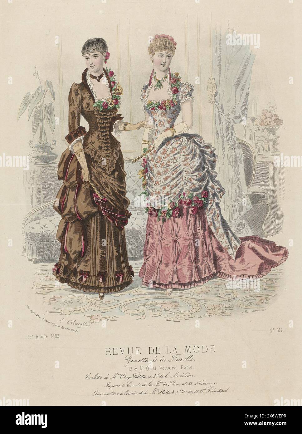 Revue de la Mode, Gazette de la Famille, dimanche 7 October 1883, 12e ...