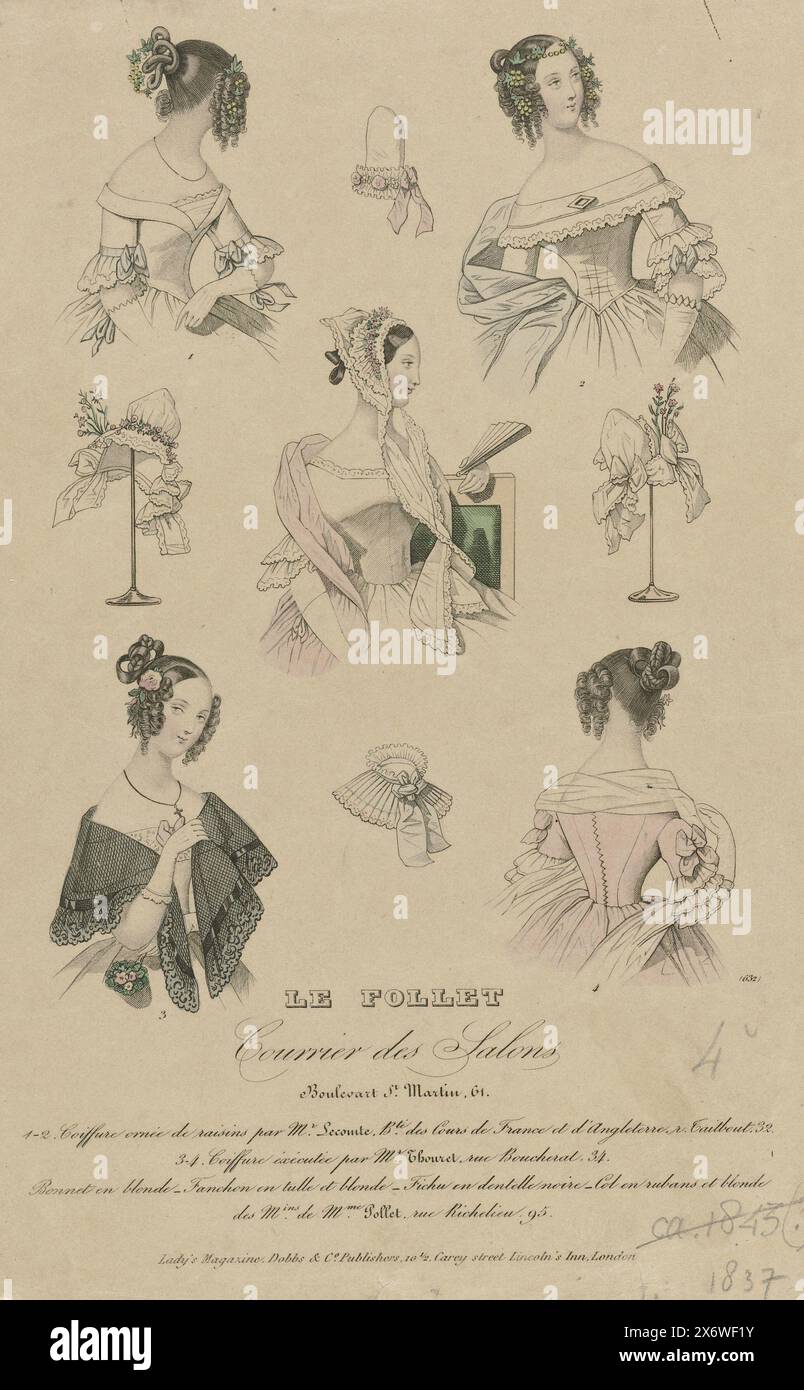 Fashion magazine le follet courrier des salons hi-res stock photography ...