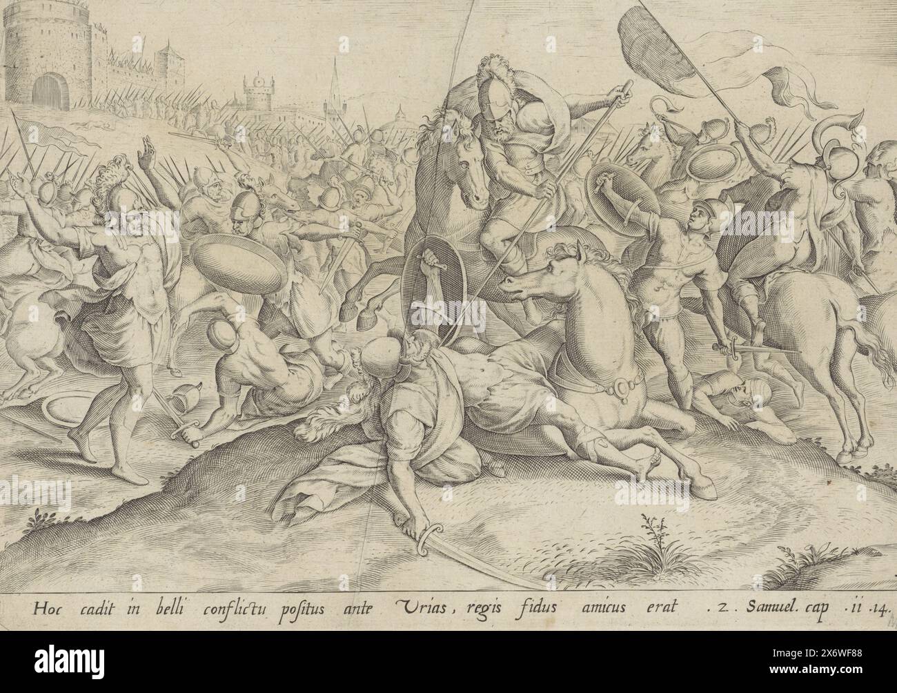 Death of Uriah, History of David and Bathsheba (series title), Theatrum ...