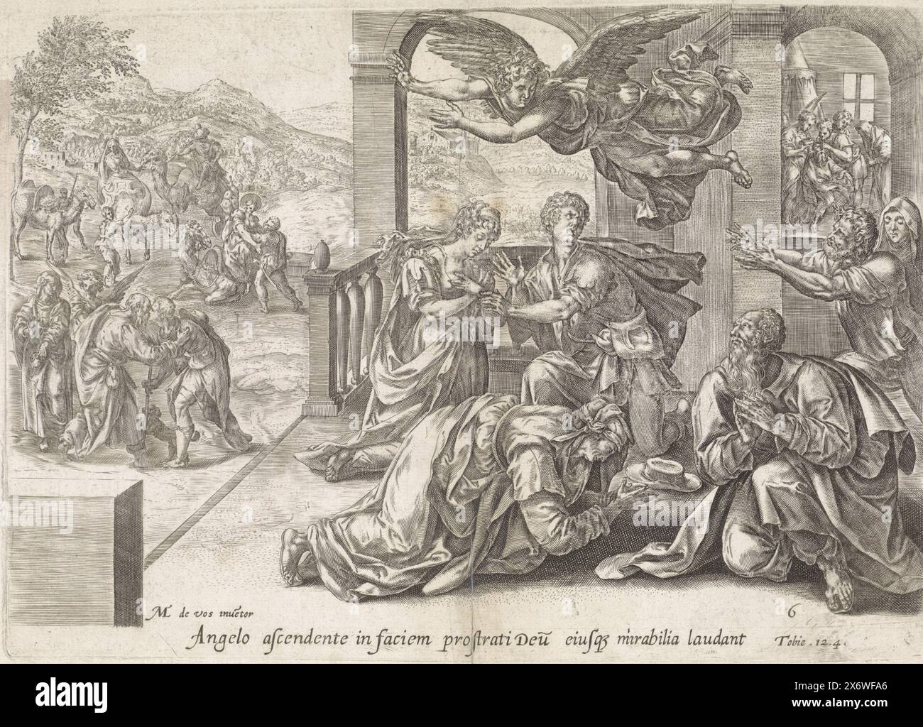 Departure of the angel Raphael, History of Tobias (series title ...