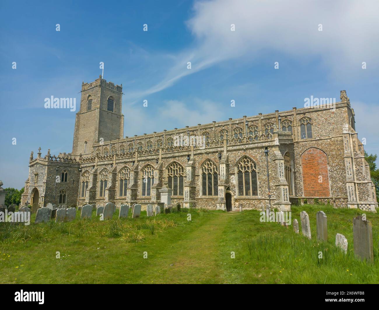 The Holy Trinity Church in the village of Blythburgh in Suffolk, UK ...