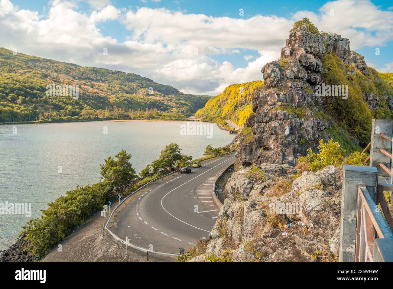 View from the Maconde viewpoint in Mauritius Stock Photo - Alamy