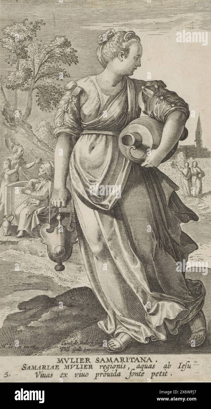 Samaritan woman, Mvlier Samaritana (title on object), Famous women from ...