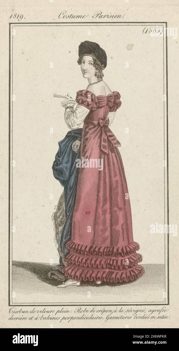 Journal des Dames et des Modes, Costume Parisien, 15 December 1819 ...
