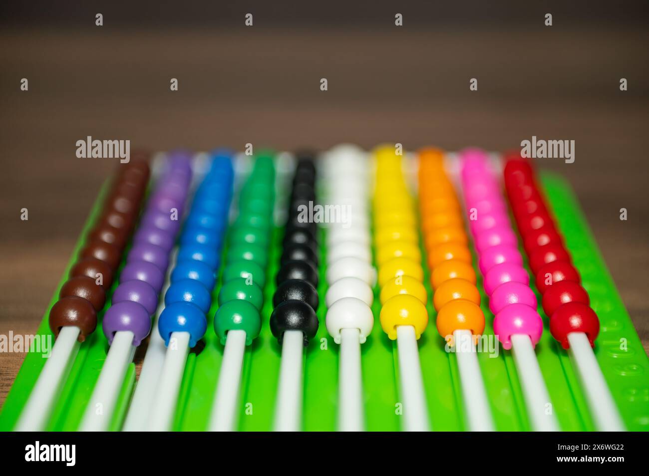 Wooden children's abacus stand, preschool education for children Stock ...