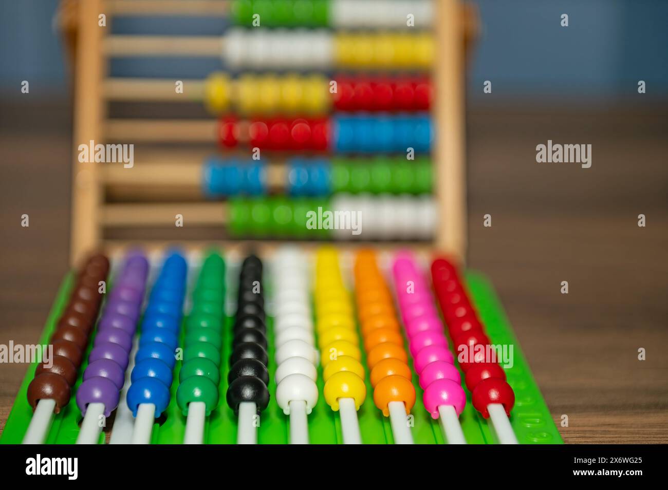 Wooden children's abacus stand, preschool education for children Stock ...