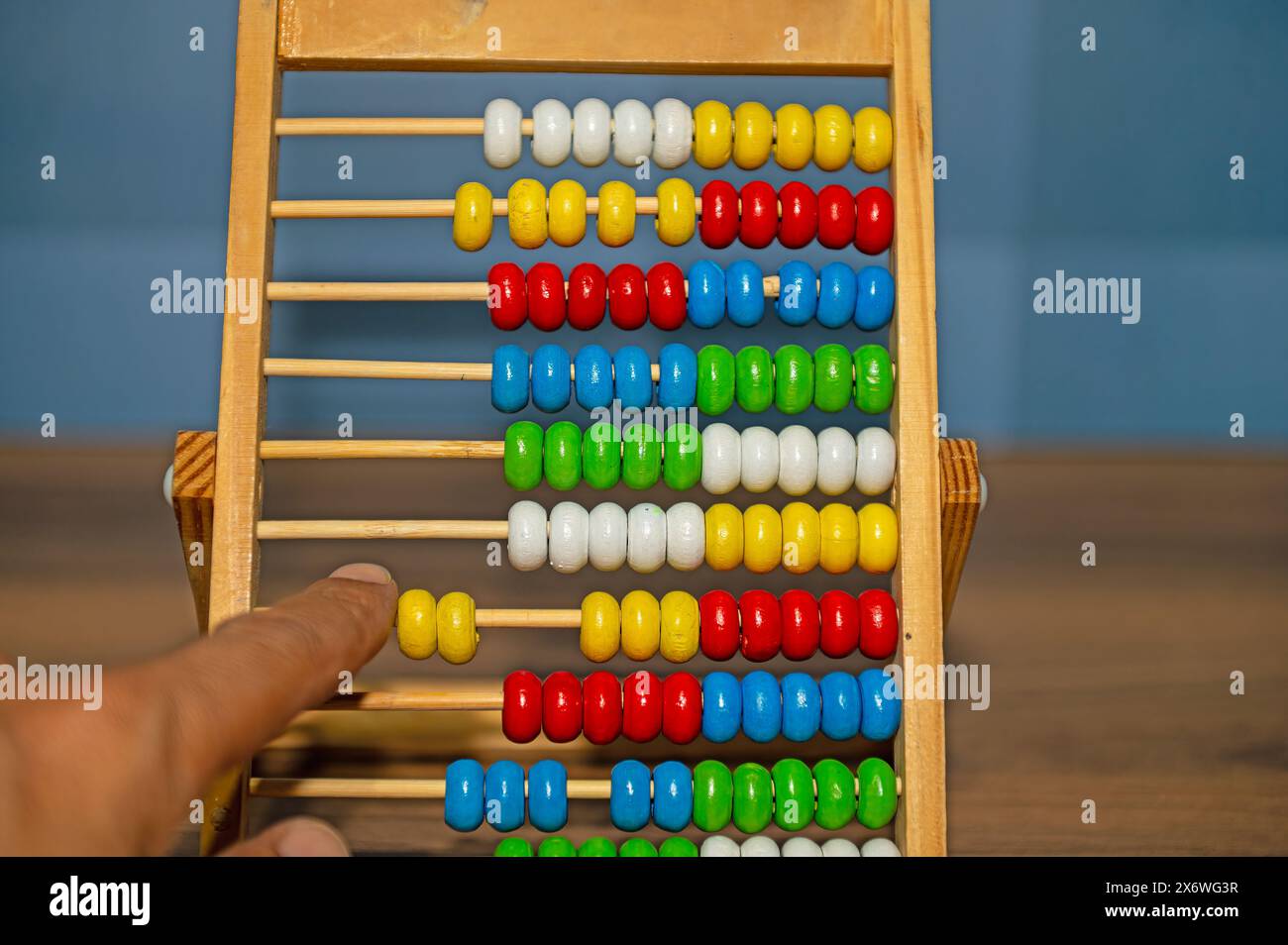 Wooden children's abacus stand, preschool education for children Stock ...