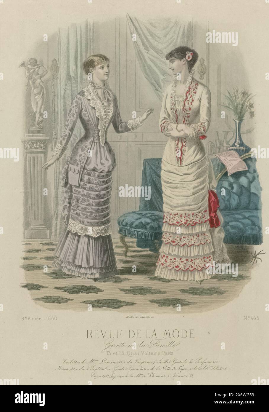 Revue de la Mode, Gazette de la Famille, dimanche 28 novembre 1880, 9e ...