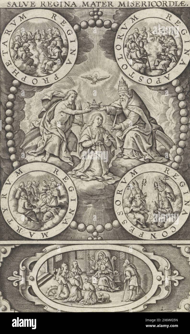 Coronation of Mary, Salve Regina, Mater Misericordiæ (series title on ...