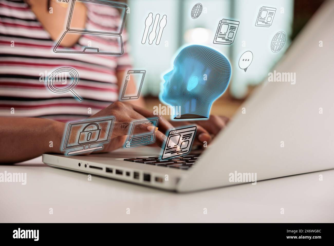 Woman employs tech innovations for everyday activities via internet of ...