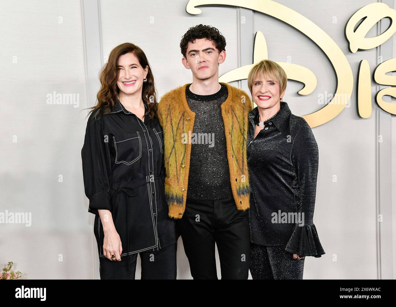 Kathryn Hahn, left, Joe Locke and Patti LuPone from "Agatha" attend the ...