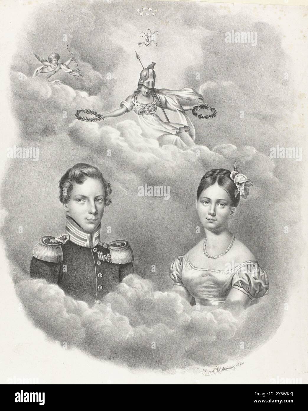 Portrait of Marianne, Princess of the Netherlands, and Albert of ...